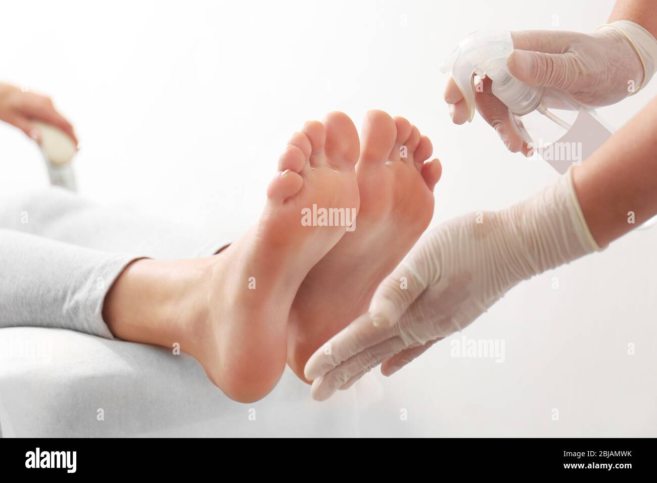 Women getting pedicure hi-res stock photography and images - Alamy