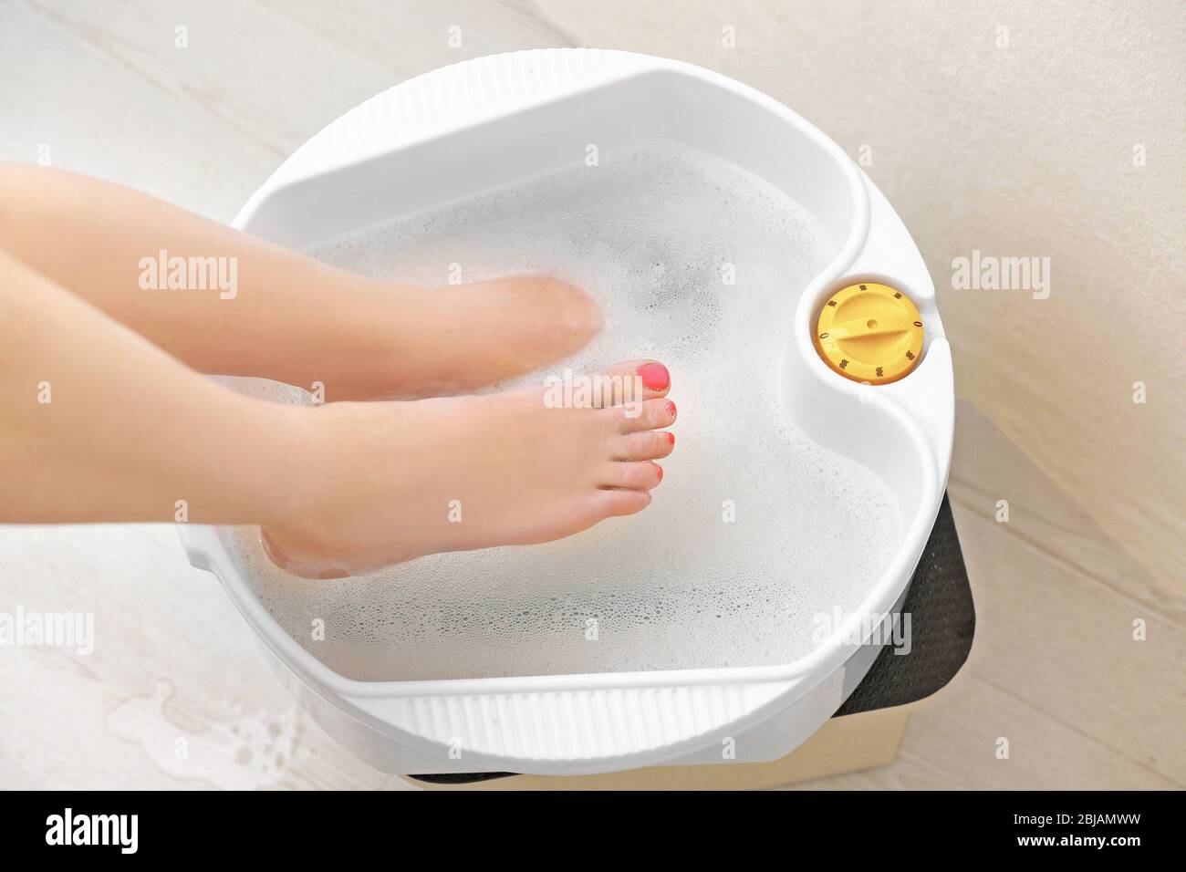 Person getting pedicure hi-res stock photography and images - Alamy