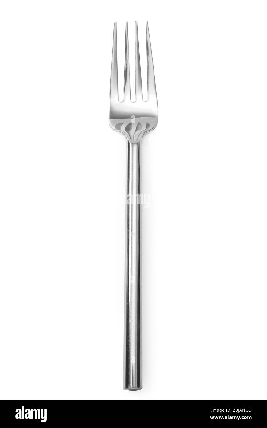 beautiful fork Stainless steel isolated over the white background Stock ...