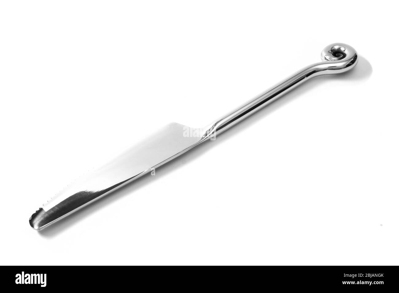 steel metal table knife isolated over white background Stock Photo - Alamy