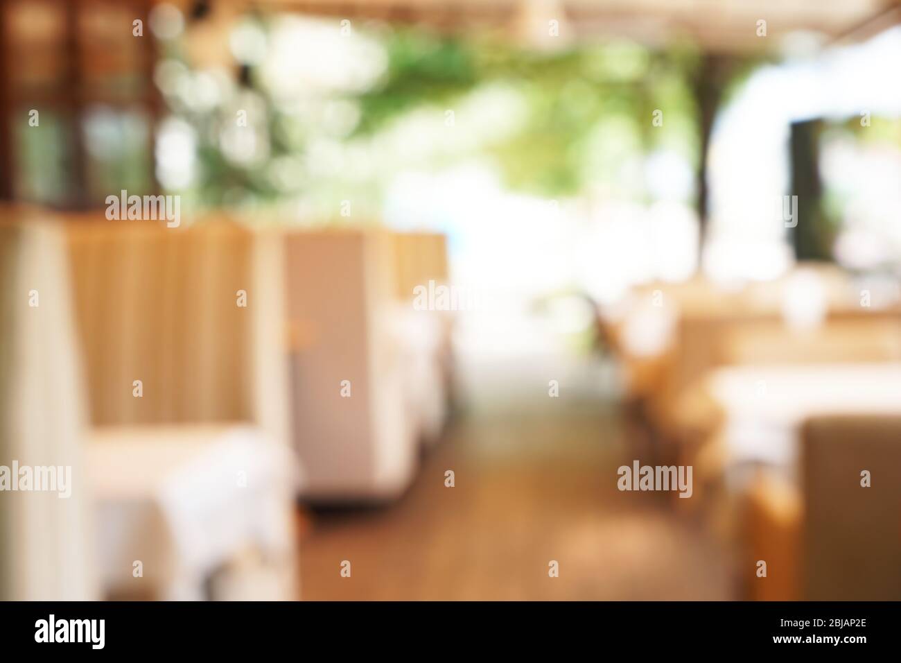 Blurred background of modern cafe Stock Photo - Alamy