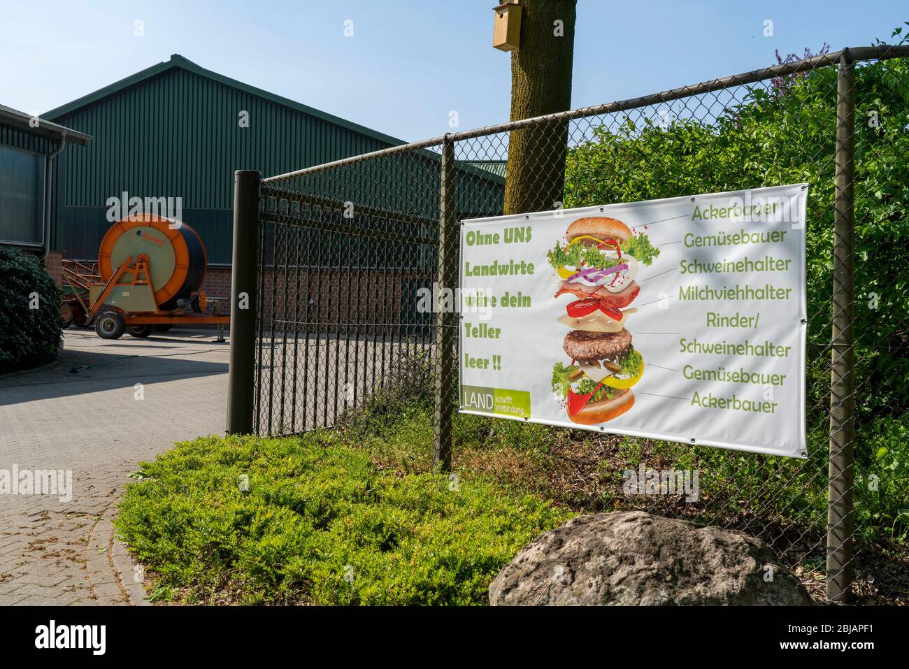 Poster on a farm, on the Lower Rhine, shows that the components of a ...