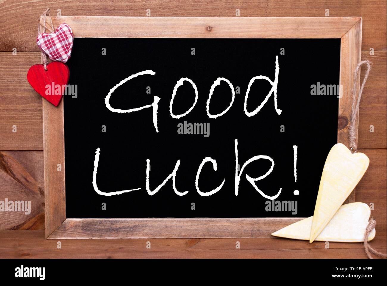 Luck chalkboard background wood hi-res stock photography and images - Alamy