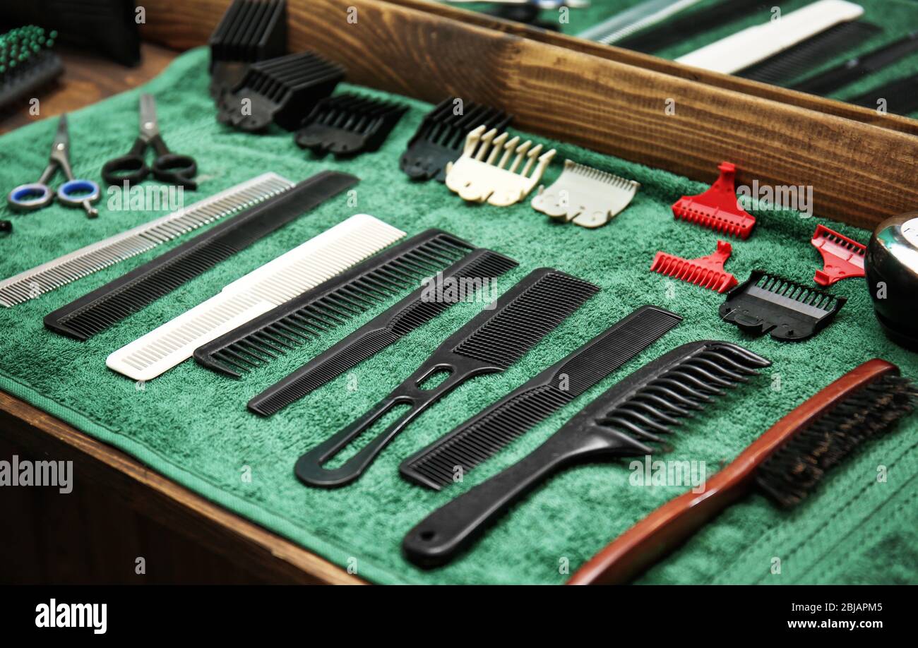 Barber shop equipment hi-res stock photography and images - Alamy