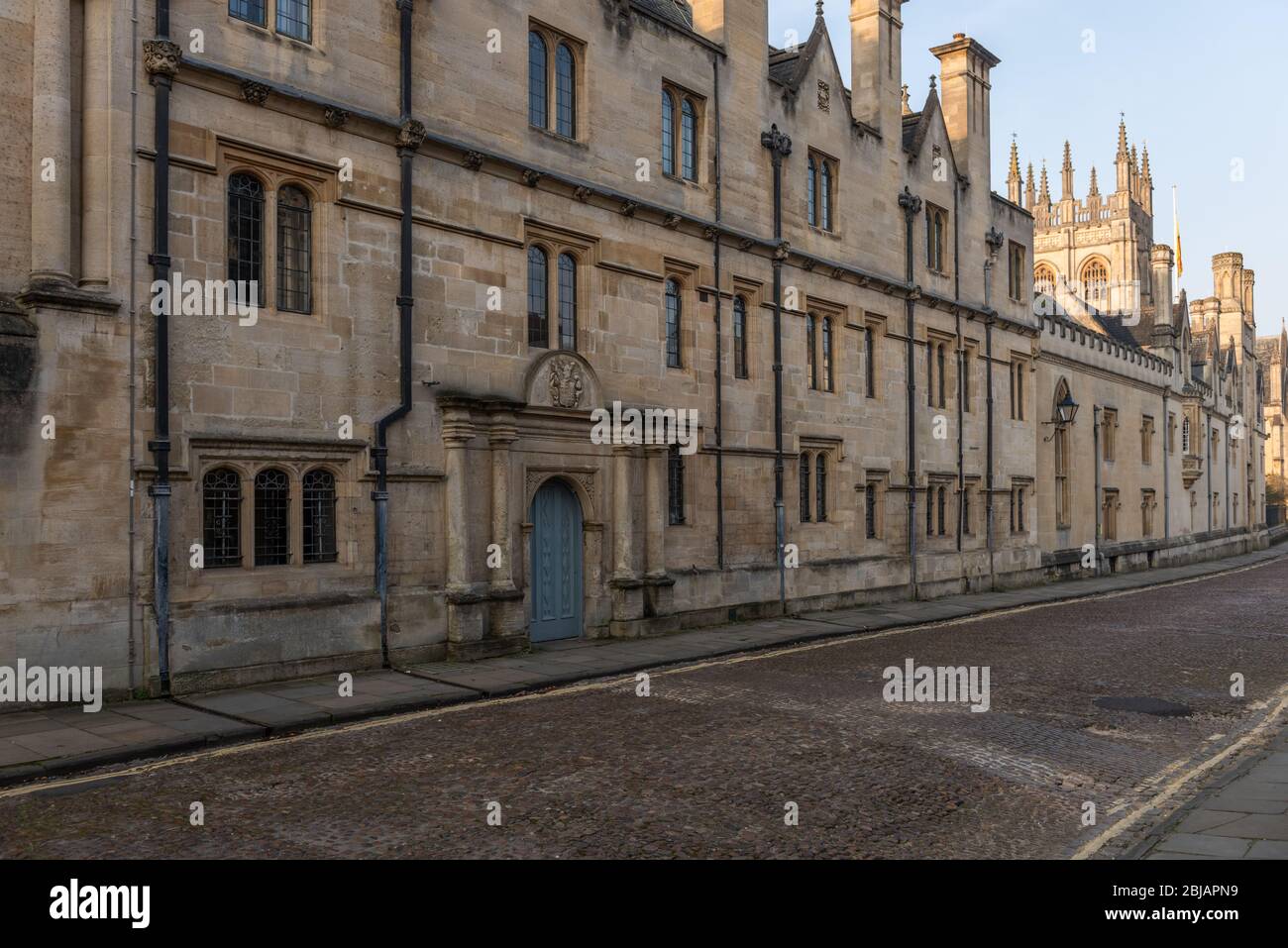 Merton College, Merton Street, Oxford Stock Photo - Alamy