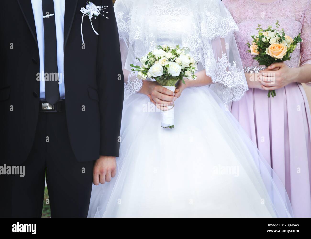 Fiancee and fiance at the wedding ceremony Stock Photo - Alamy
