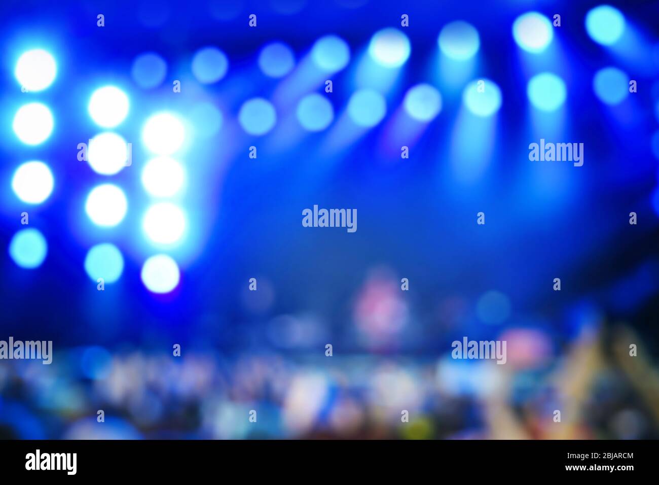 Blurred background of concert stage Stock Photo - Alamy