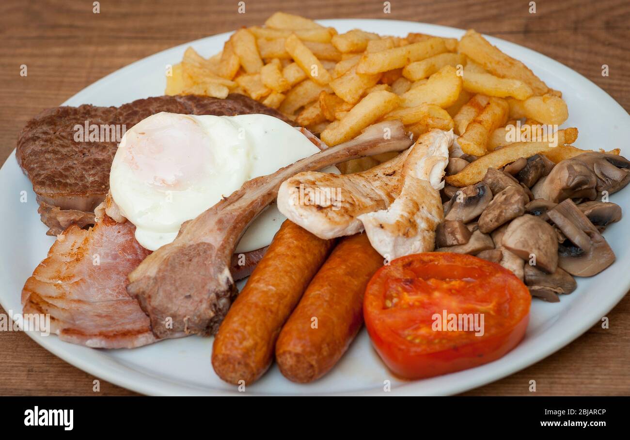 Full English fried breakfast Stock Photo - Alamy