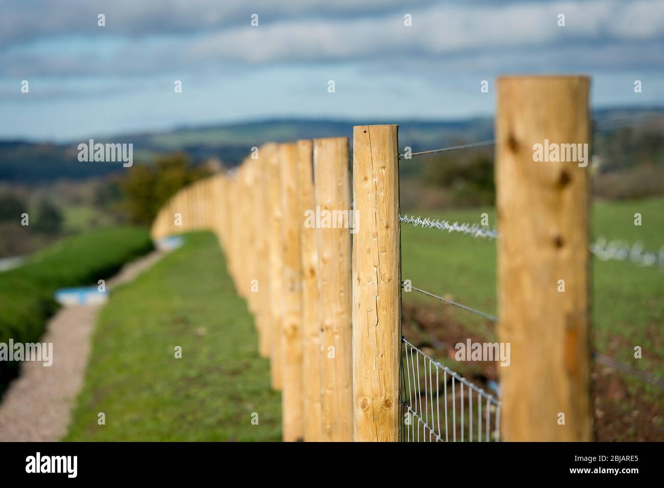 Boundary fencing hi-res stock photography and images - Alamy