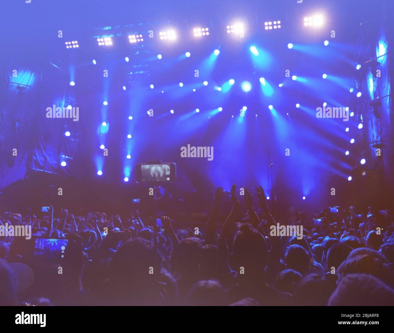 Crowd at a open air concert Stock Photo - Alamy