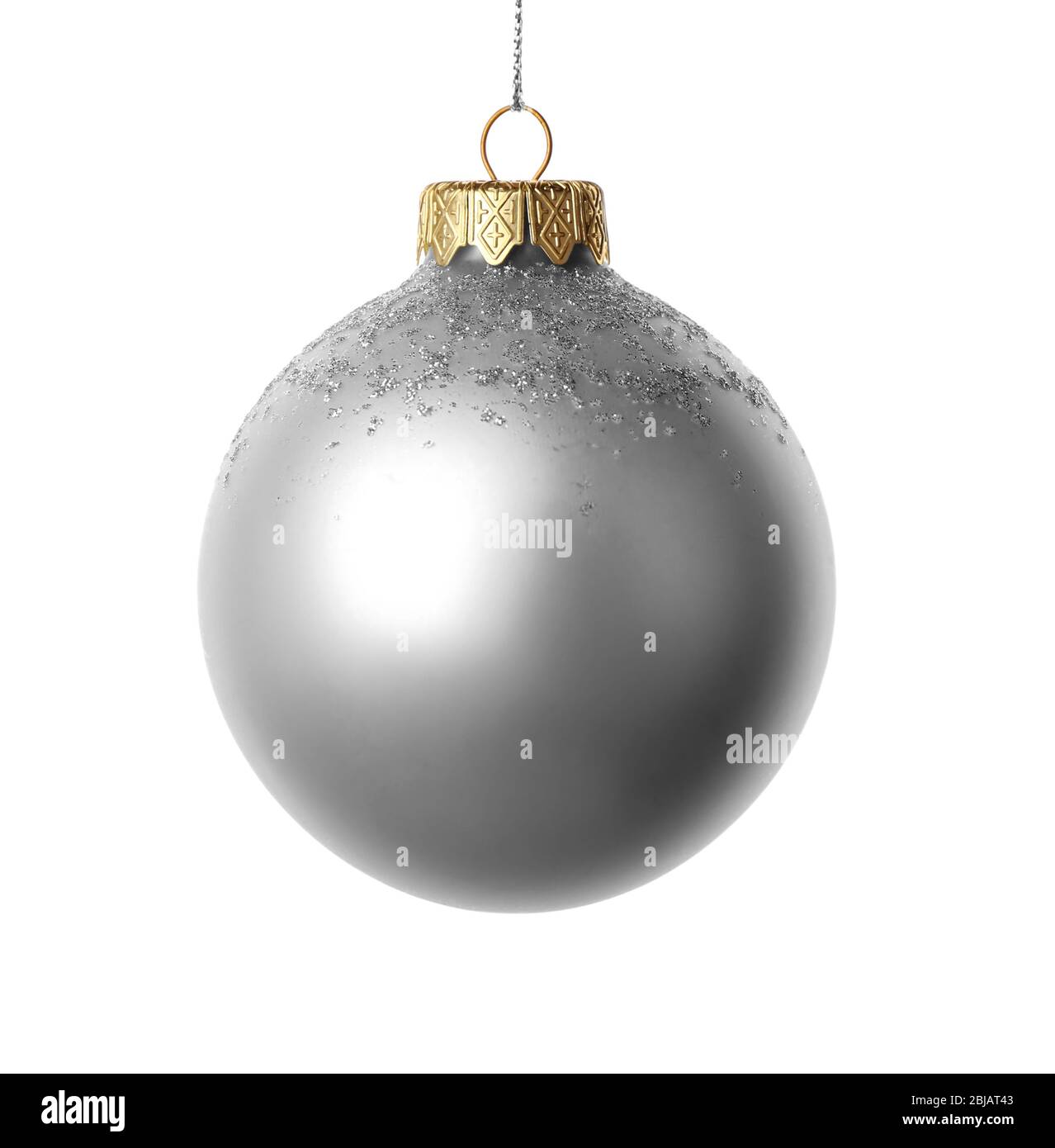 Grey christmas bauble on Cut Out Stock Images & Pictures - Alamy