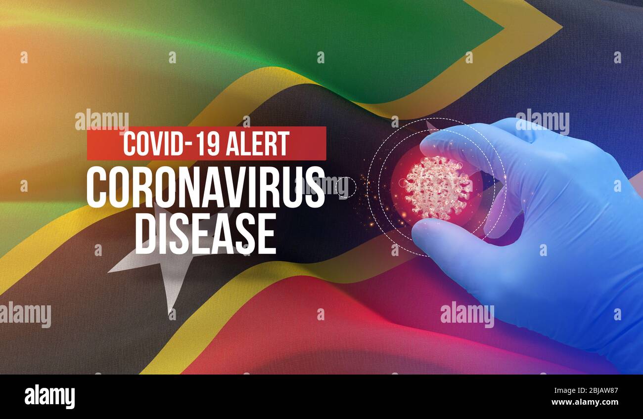 COVID-19 alert, coronavirus disease - letter typography text. Medical ...