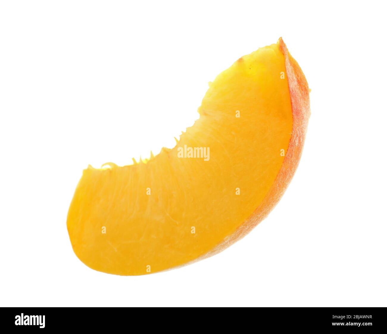Peach slice Cut Out Stock Images & Pictures - Alamy