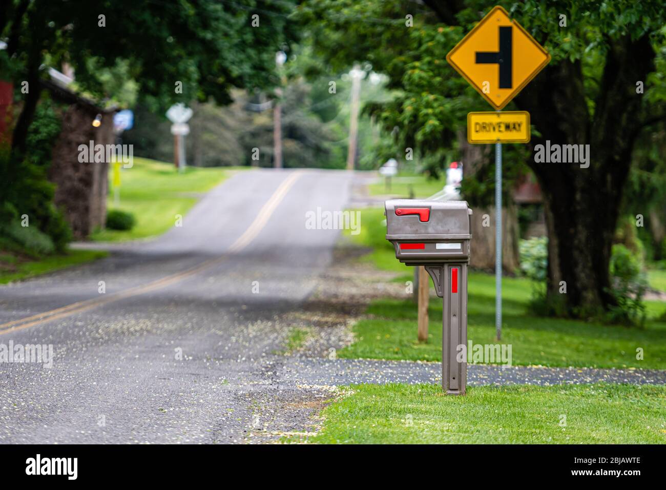 Us mail rural route vintage hi-res stock photography and images - Alamy