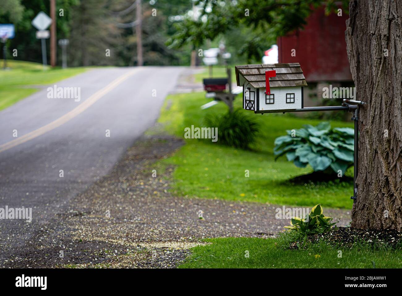 Us mail rural route vintage hi-res stock photography and images - Alamy