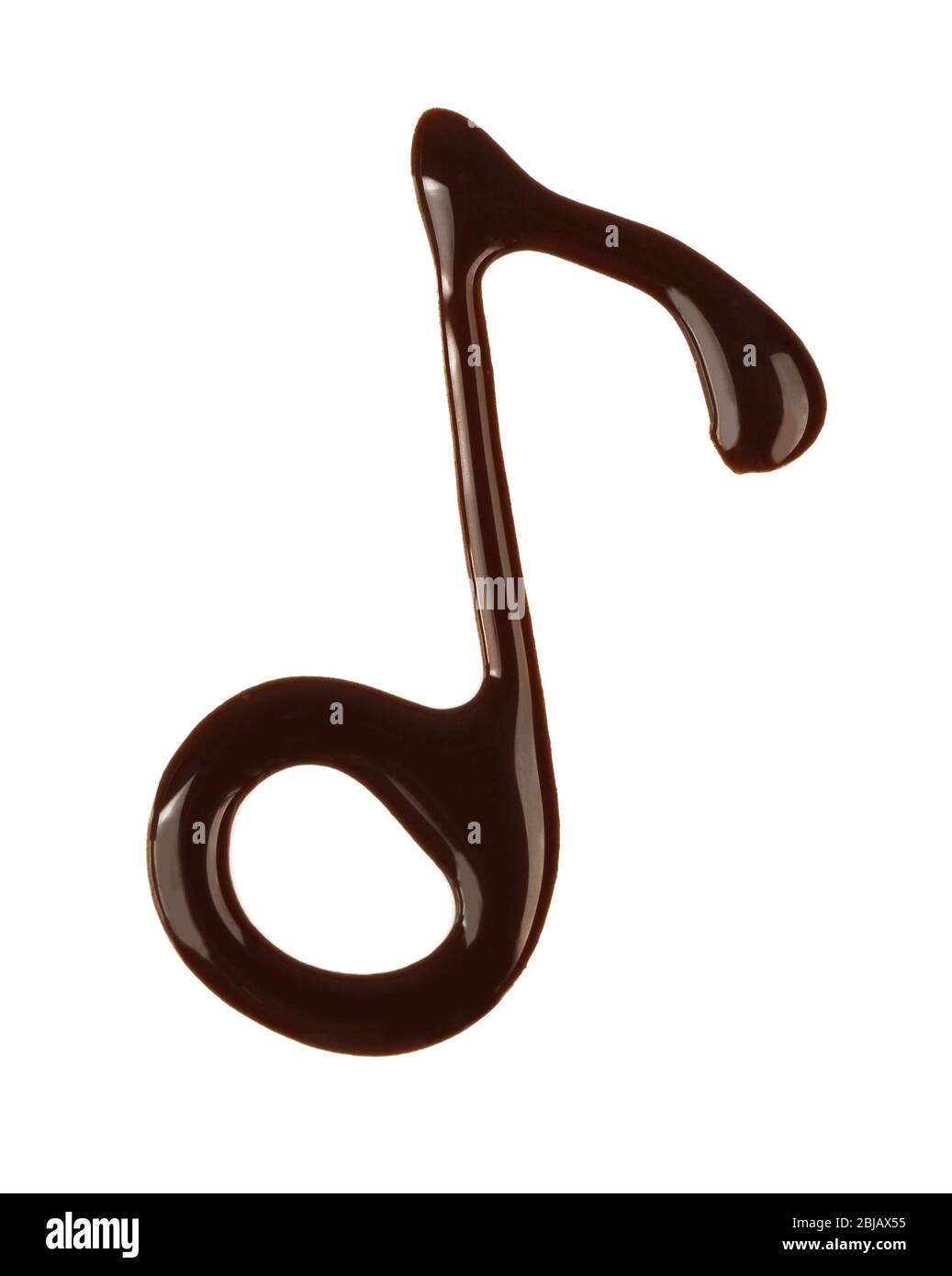 Drawn chocolate note on white background Stock Photo - Alamy