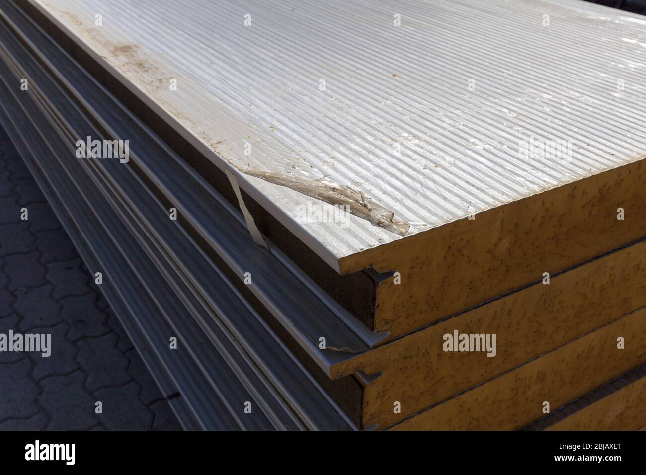 insulation panels for refrigerators on site Stock Photo - Alamy