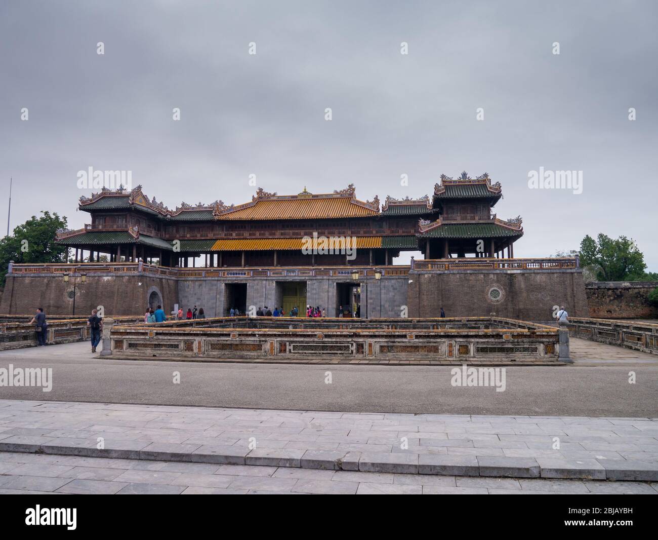 The ancient citadel inside the imperial city of Hue in Vietnam Stock ...