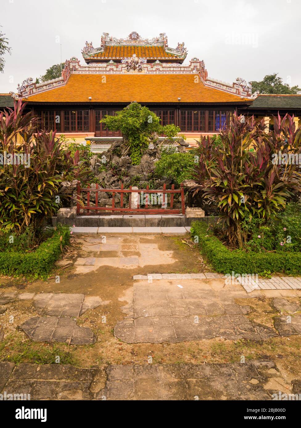 The ancient citadel inside the imperial city of Hue in Vietnam Stock ...