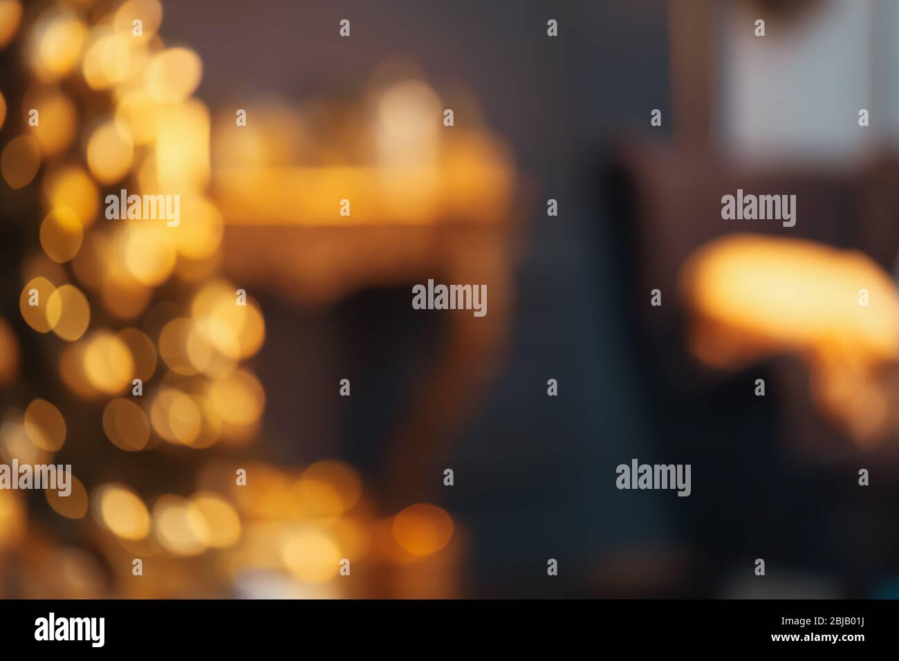 Christmas Lights Bokeh. Macro photo. Close up Stock Photo - Alamy