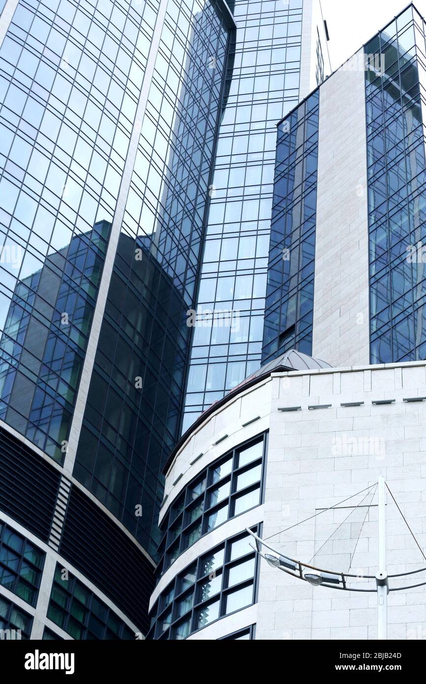 Modern skyscraper with panoramic windows Stock Photo - Alamy