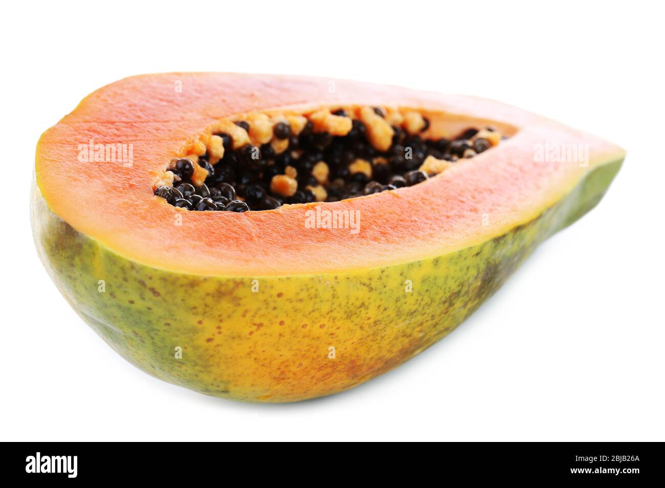 Papaya, isolated on white Stock Photo - Alamy
