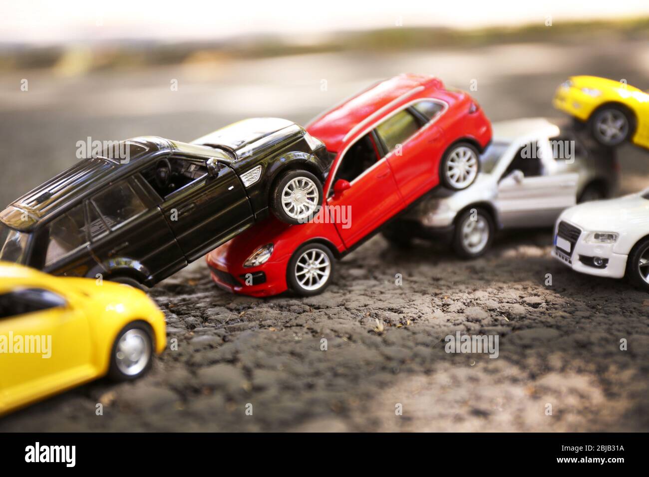 Toy car crash hi-res stock photography and images - Alamy
