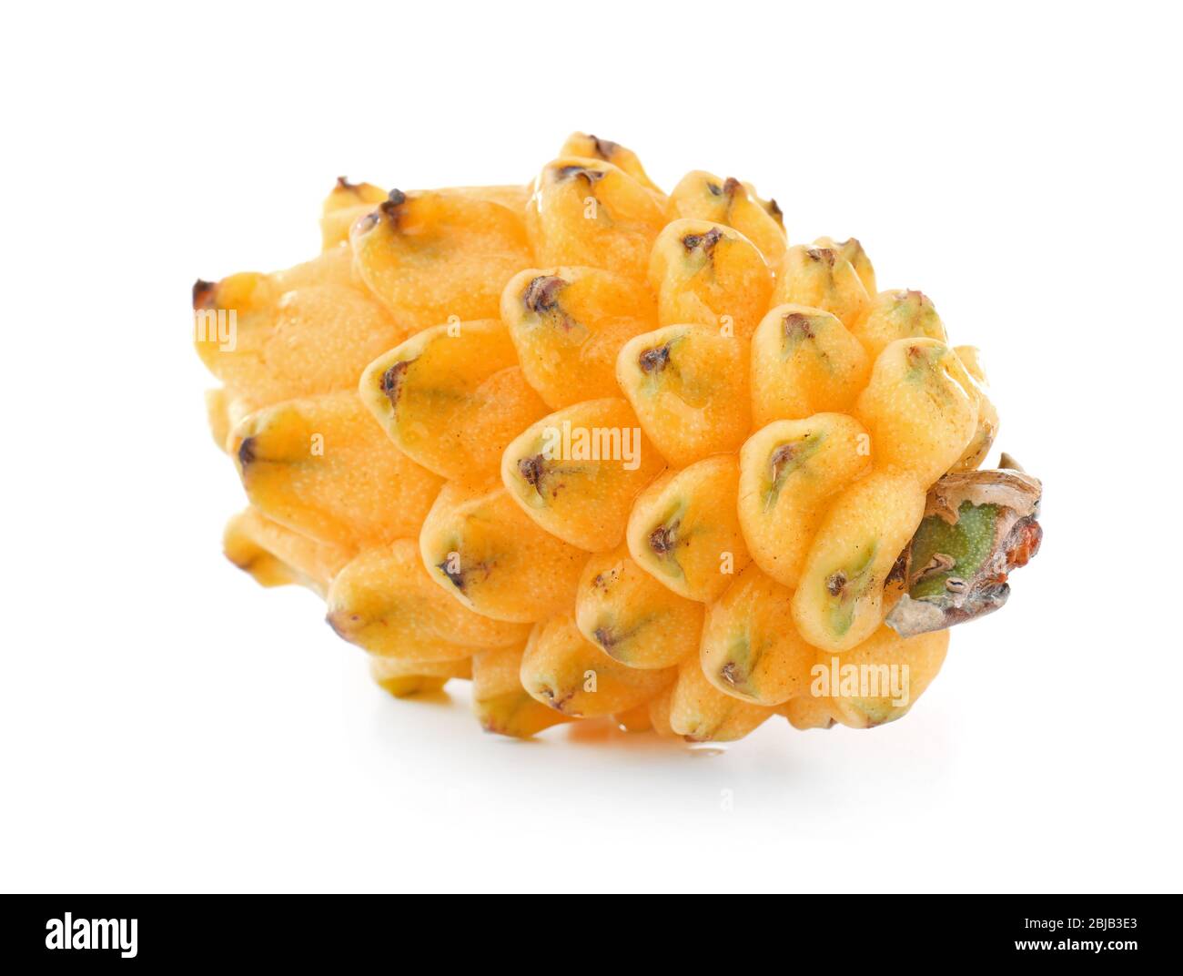 Yellow pitahaya isolated on white Stock Photo - Alamy