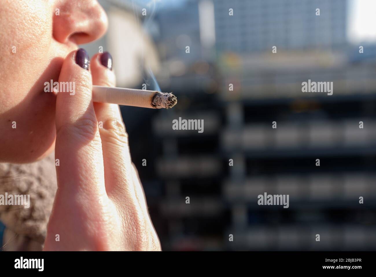 Nails in bad condition female hi-res stock photography and images - Alamy