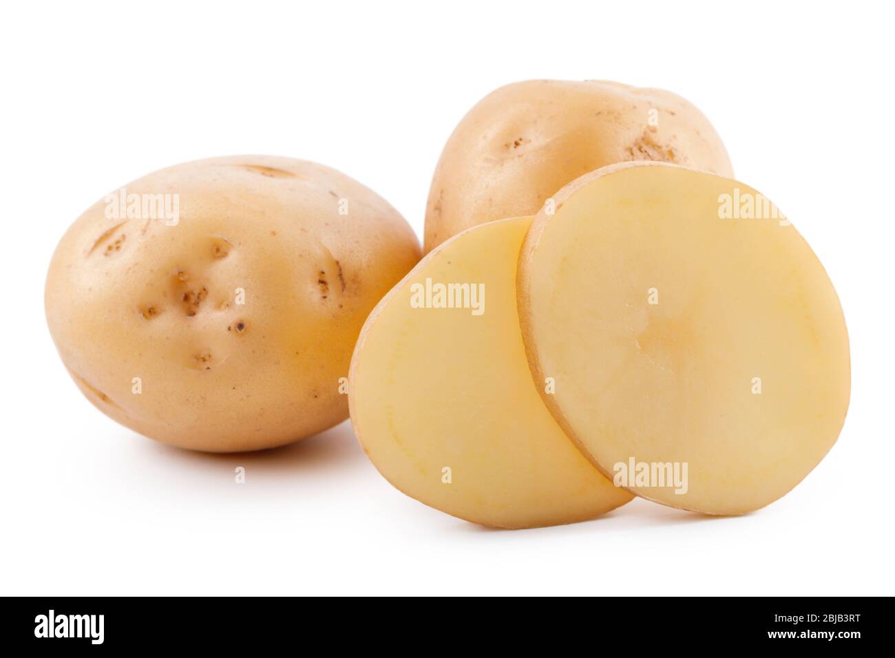 raw yellow potato isolated on white background Stock Photo - Alamy