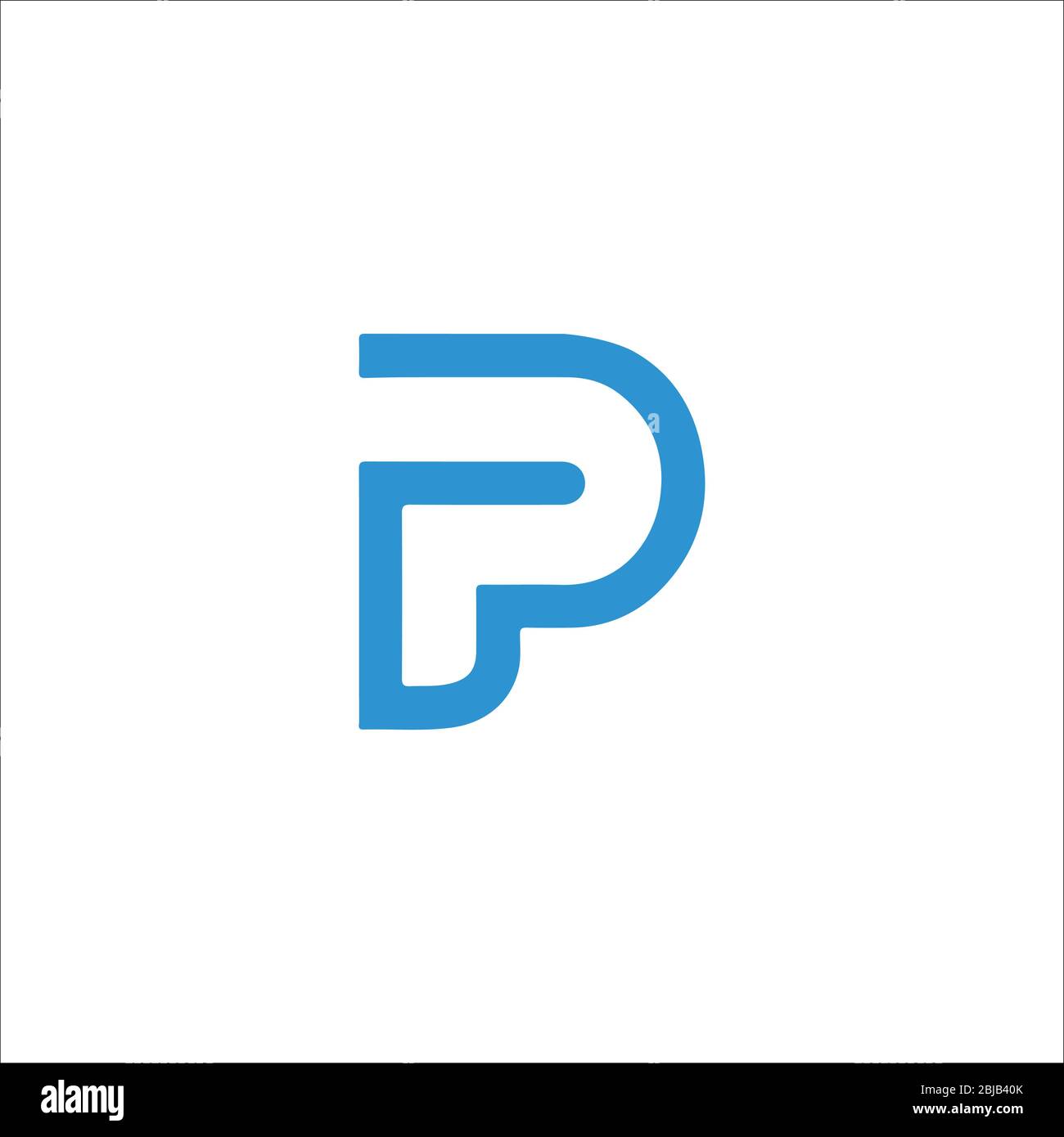 Initial letter pp logo or p logo vector design template Stock Vector ...