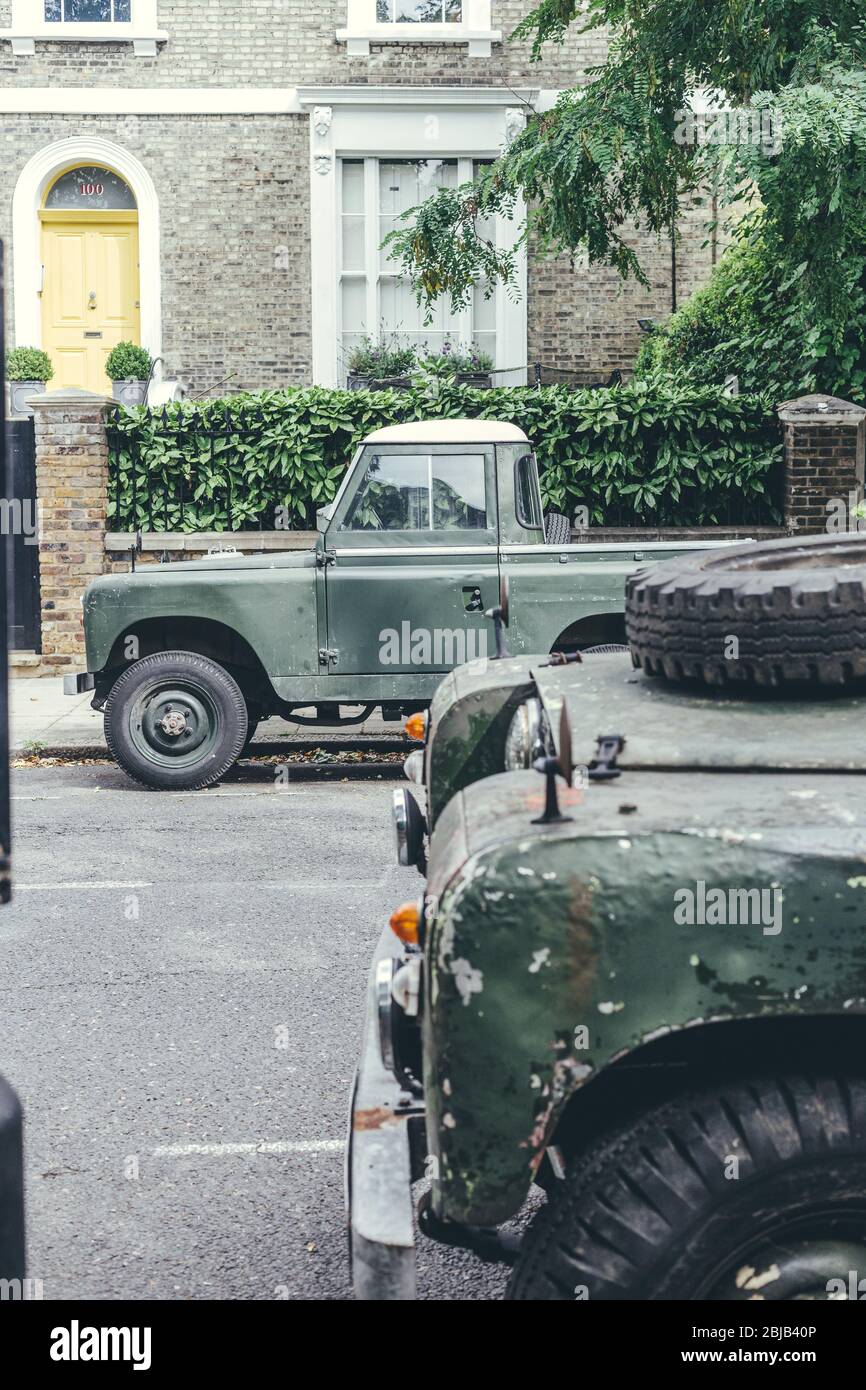 London/UK-30/7/18: Land Rover Series, an off-road vehicle produced by ...