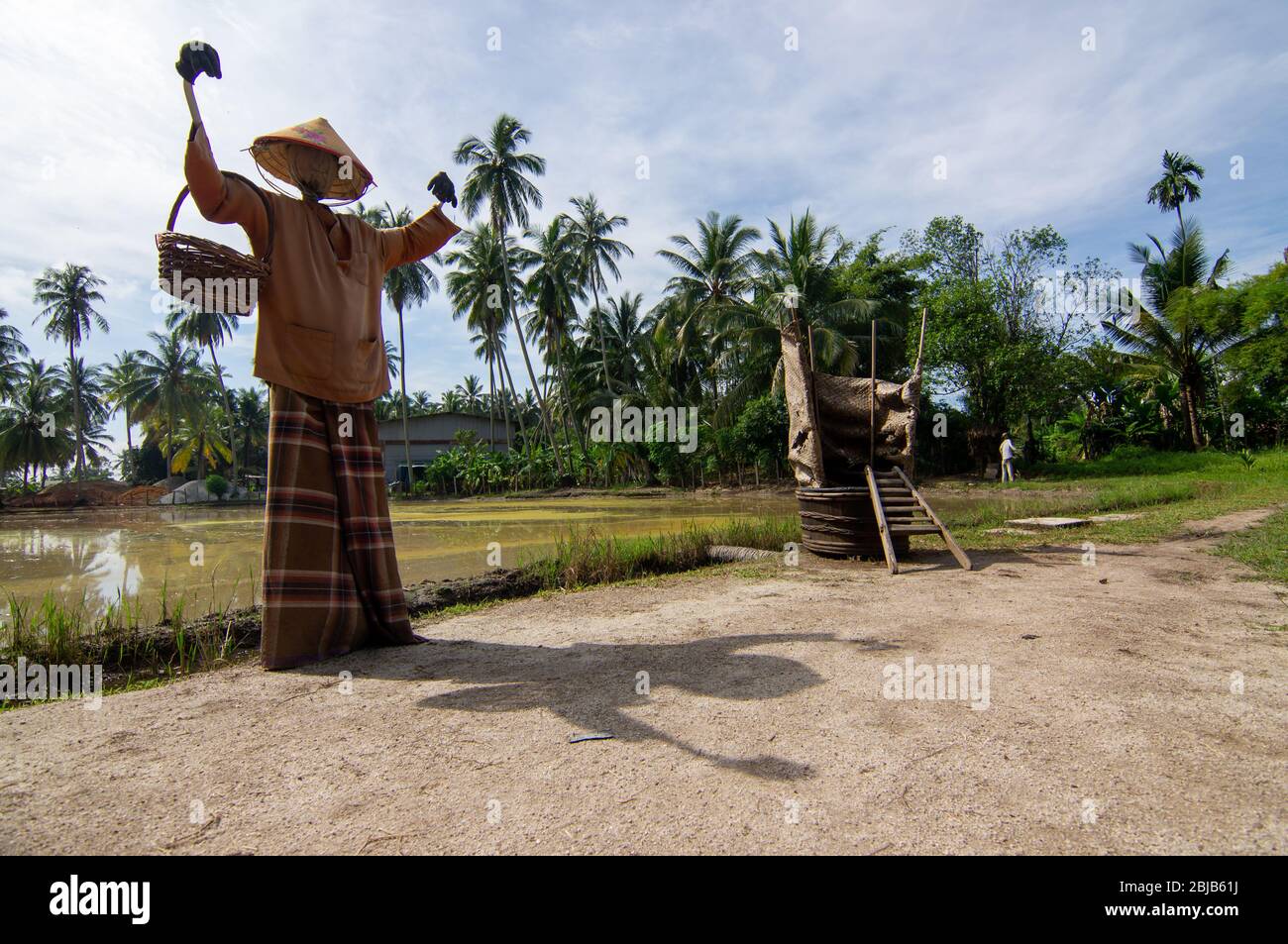 Traditional Malays scarecrow in farm in Malaysia Stock Photo - Alamy