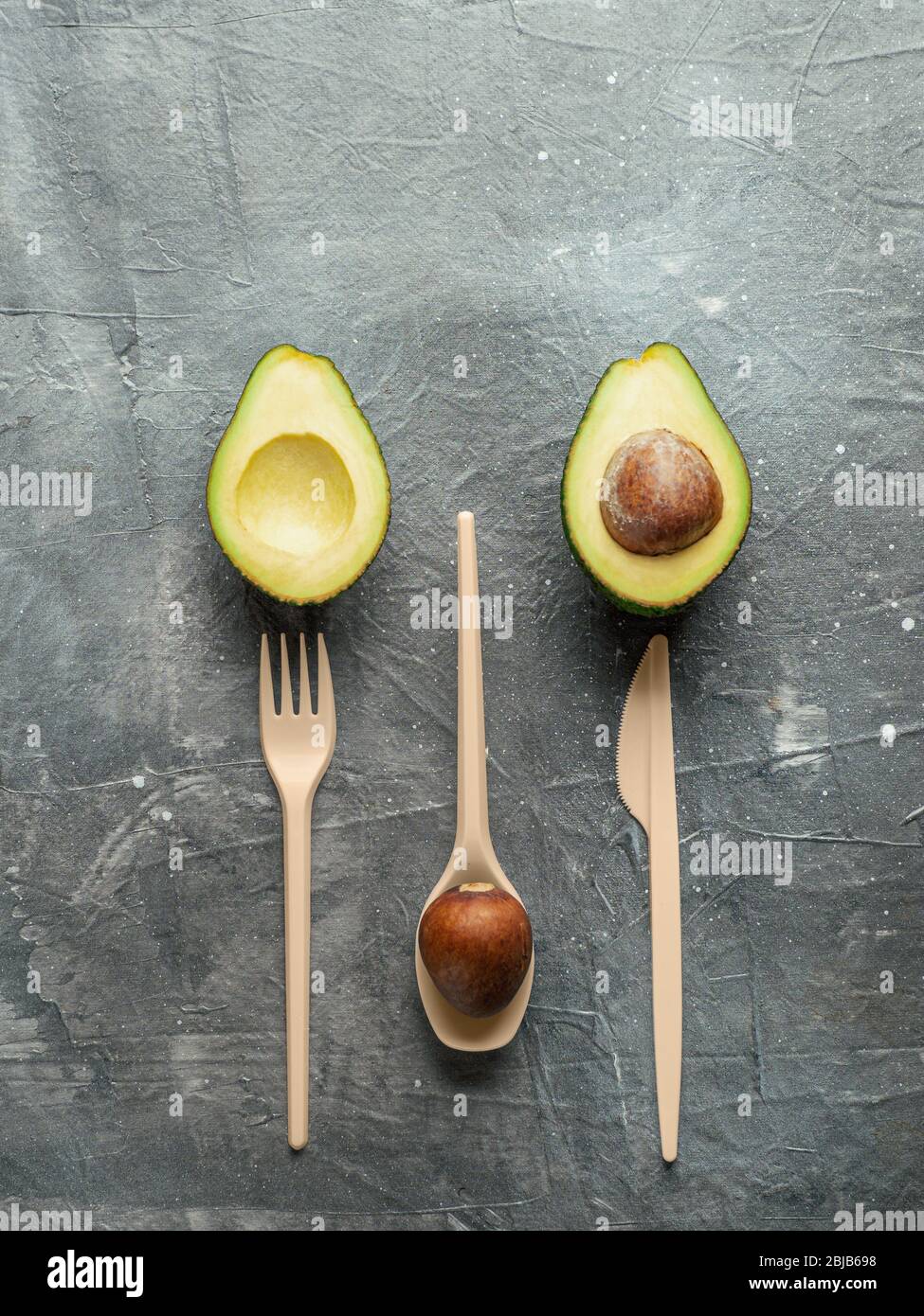 Avocado Seeds Biodegradable Single-Use Cutlery. Bioplastic - Great ...