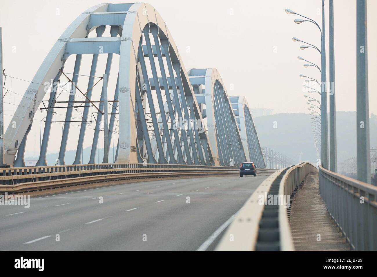 Road on bridge Stock Photo - Alamy