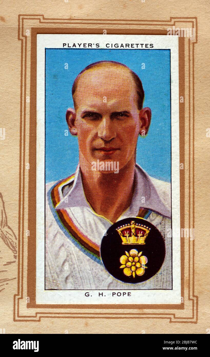 George pope cricket hi-res stock photography and images - Alamy