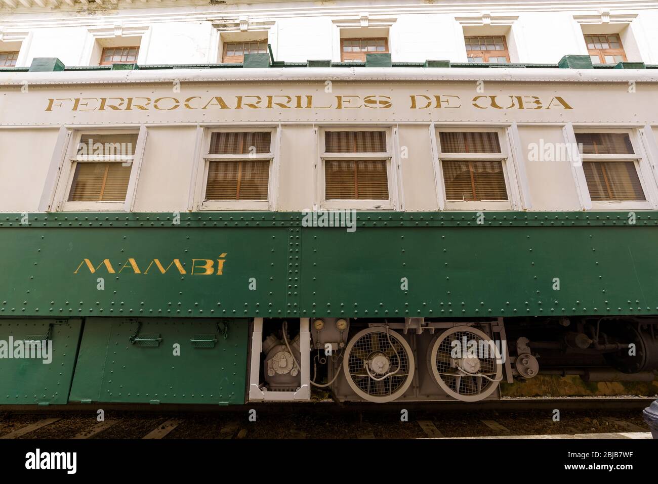 HAVANA, CUBA. Old train of Ferrocarriles de Cuba (Cuban Railways Stock ...