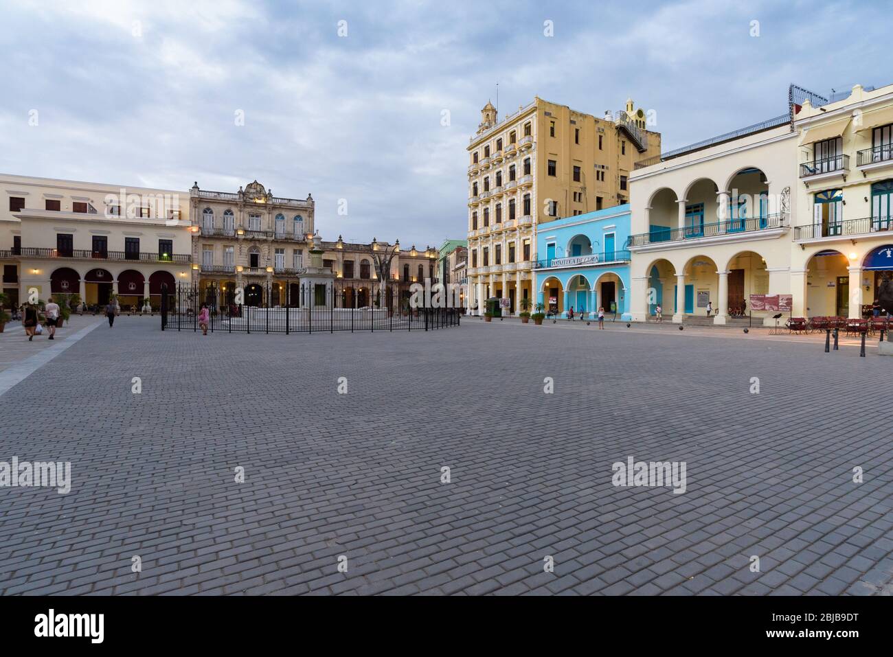 Old Havana, Cuba. Old Havana square seen from ground level. View of the ...