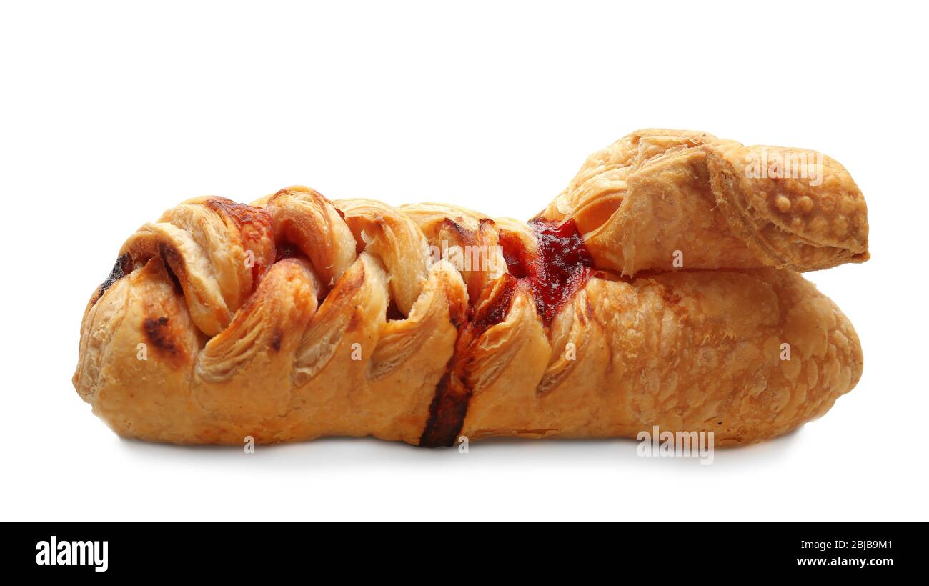 Sweet tasty pastry isolated on white Stock Photo - Alamy