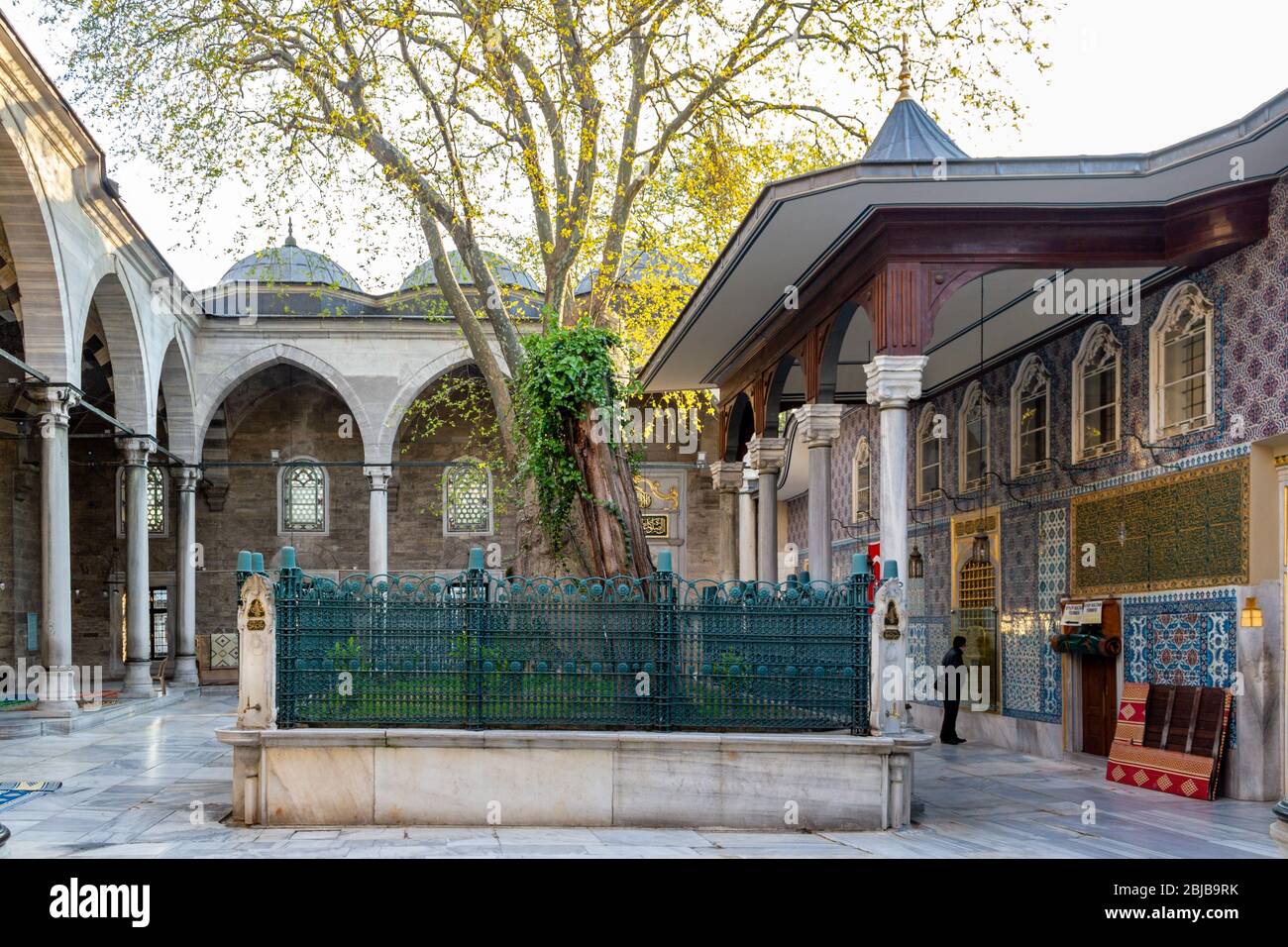 Eyup, Istanbul / Turkey - April 27 2020: Eyup Sultan Mosque Stock Photo ...