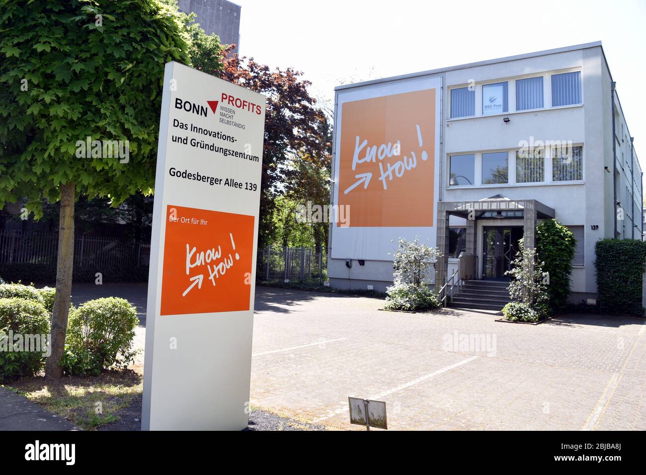 Bonn, Germany. 26th Apr, 2020. Logo, writing BonnProfits brings ...