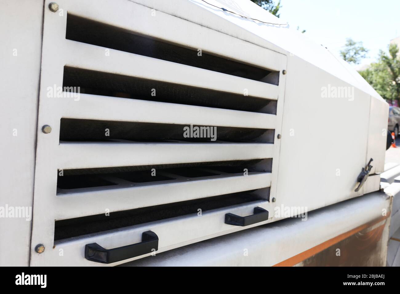 Road milling machine grill, closeup Stock Photo - Alamy