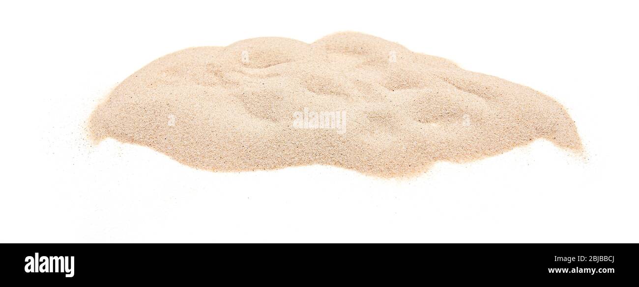 Natural pile of sand from beach, soft brown heap of dry beach sand ...