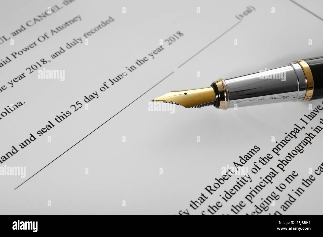 Notary Pen Up Close High Resolution Stock Photography and Images - Alamy