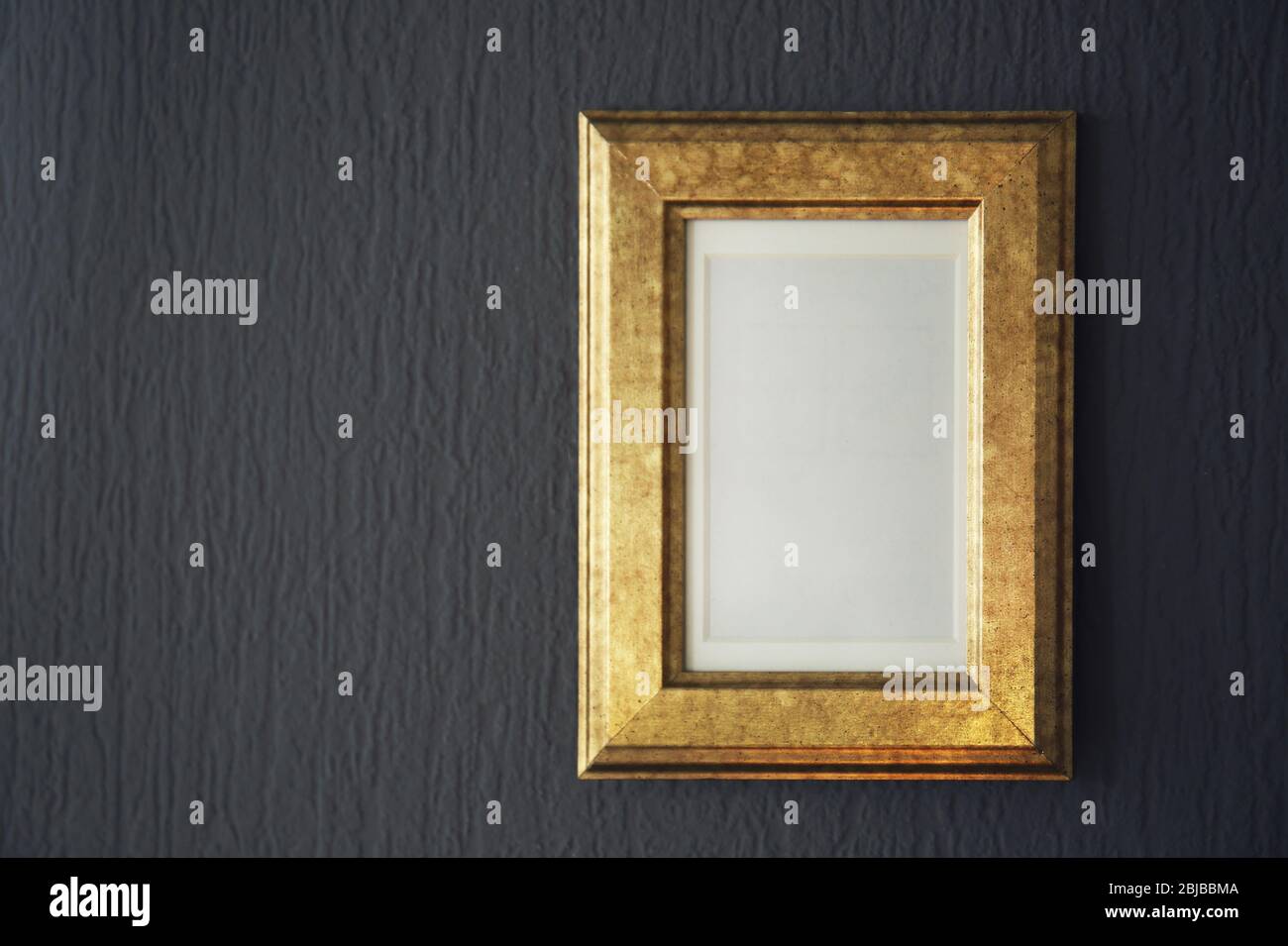 Old vintage frame on dark wall Stock Photo - Alamy