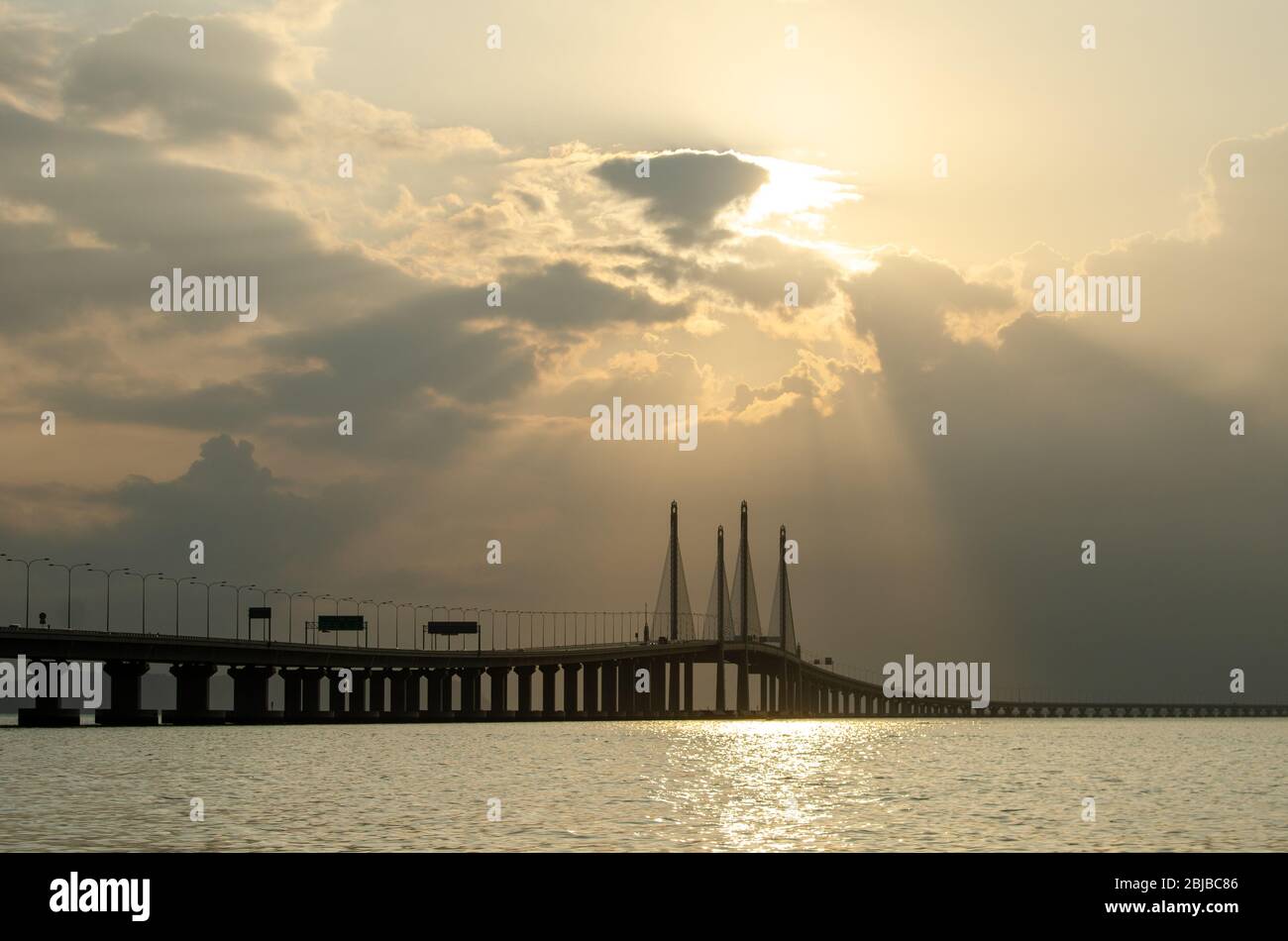 Penang bridge in sunrise hi-res stock photography and images - Alamy