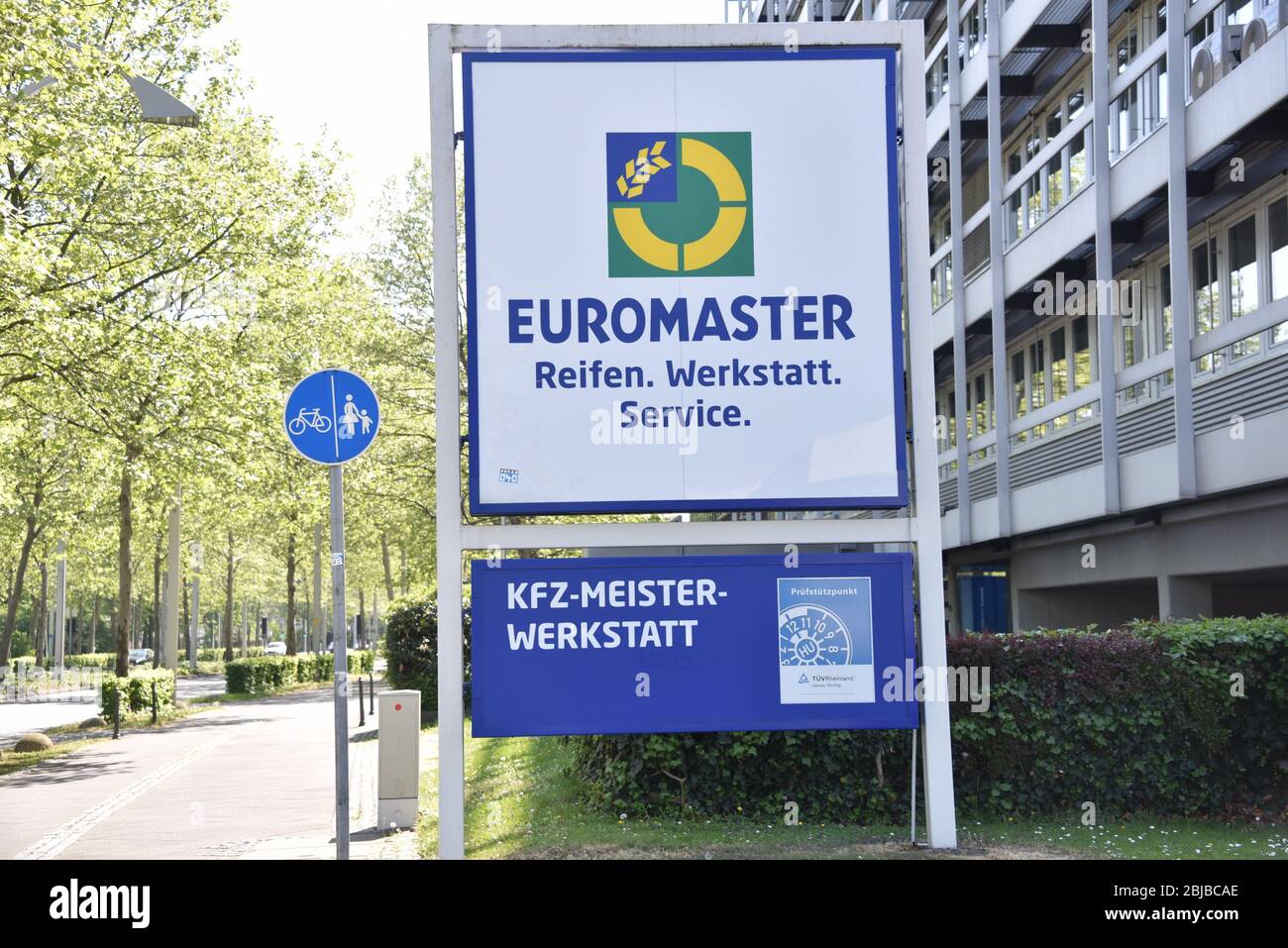 Bonn, Germany. 26th Apr, 2020. Logo, lettering EUROMASTER GmbH, a ...