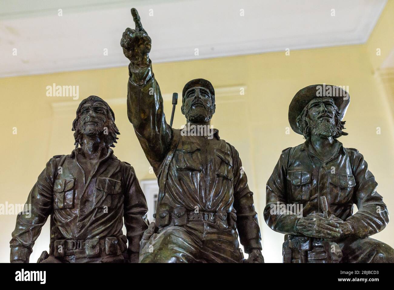 Statue of Fidel Castro, Che Guevara, and Camilo Cienfuegos at the ...