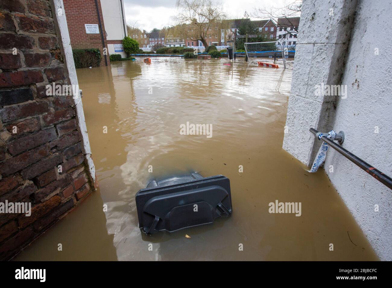 Flooding In Bewdley Worcestershire When The River Severn Broke Its