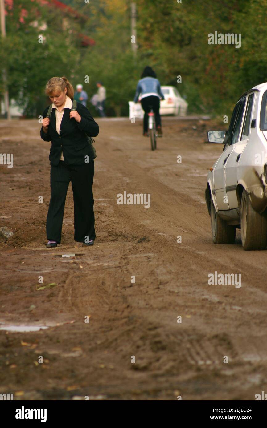 Muddy roads puddles mud on hi-res stock photography and images - Alamy